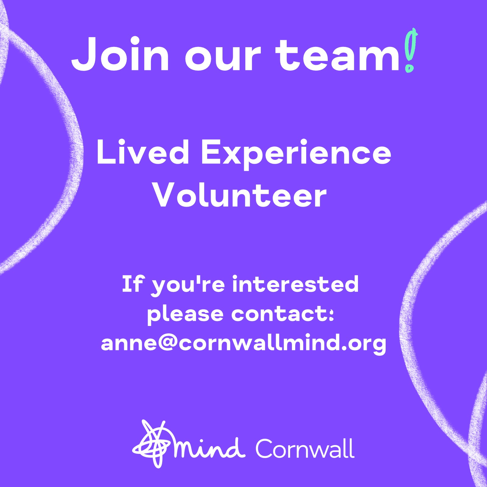 Cornwall Mind - Lived Experience Volunteers | Volunteer Cornwall CRM